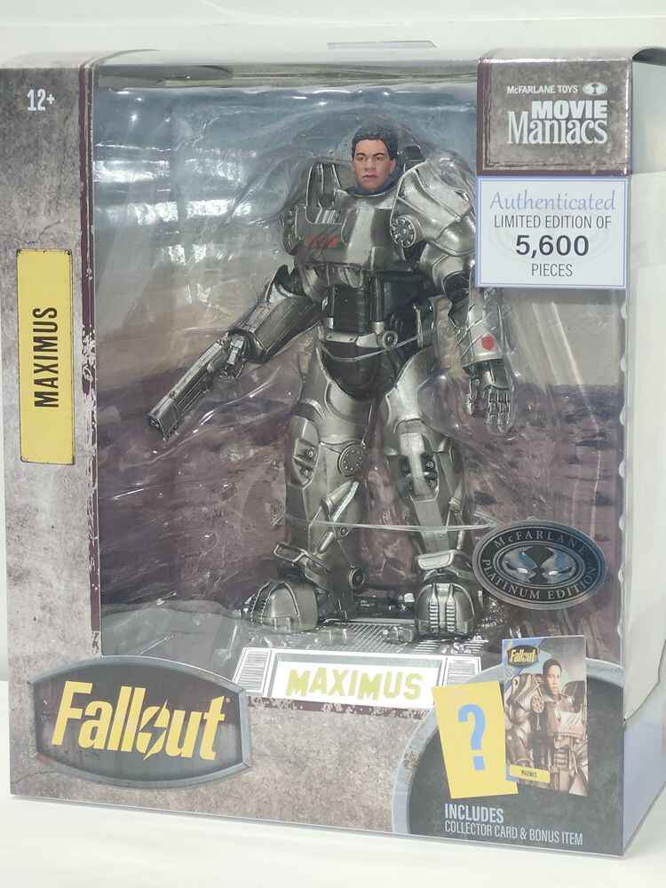 Fallout Movie Maniacs - Maximus Platinum 6 Inch Posed Figure – figurineforall.ca