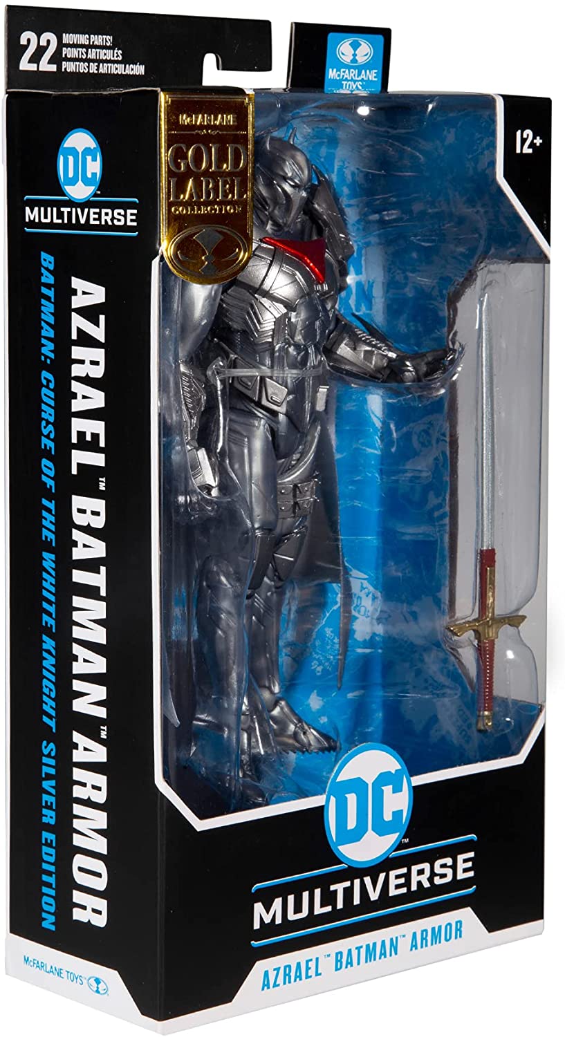 DC Multiverse Azrael Batman Silver Armor 7 Inch Gold Label Action ...