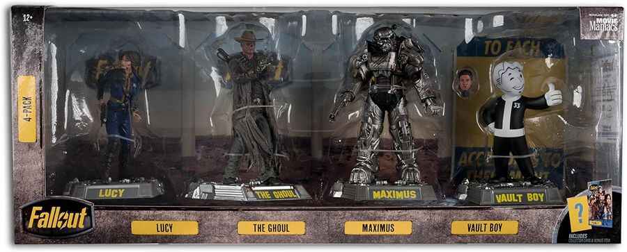 Movie Maniacs Fallout - 4-Pack Set (Ghoul, Lucy, Maximus & Vault Boy) 6 ...