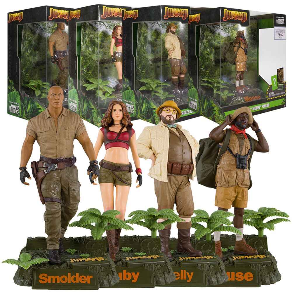 Movie Maniacs WB:100 Wave 4 - Jumanji Set Smolder Rudy Mouse Shelly 6 ...