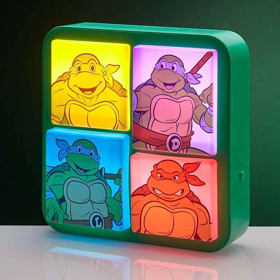 Teenage Mutant Ninja Turtles 3D Logo Lamp Desk Wall – figurineforall.ca
